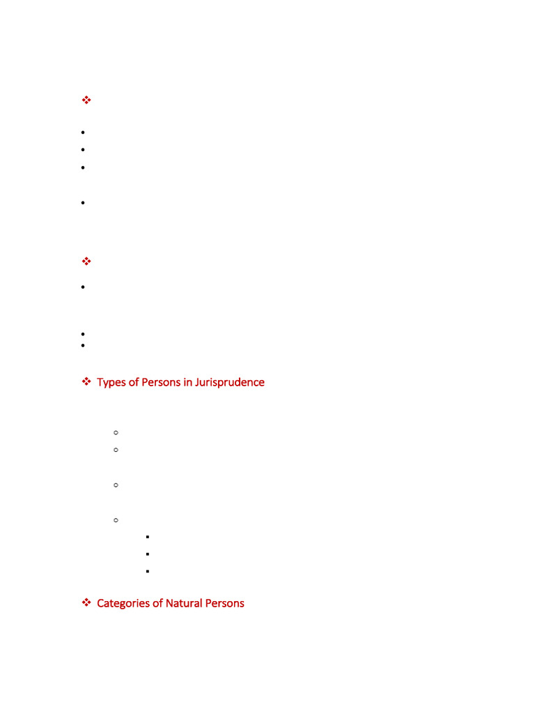 Understanding Persons in Jurisprudence | PDF | Minor (Law) | Crimes
