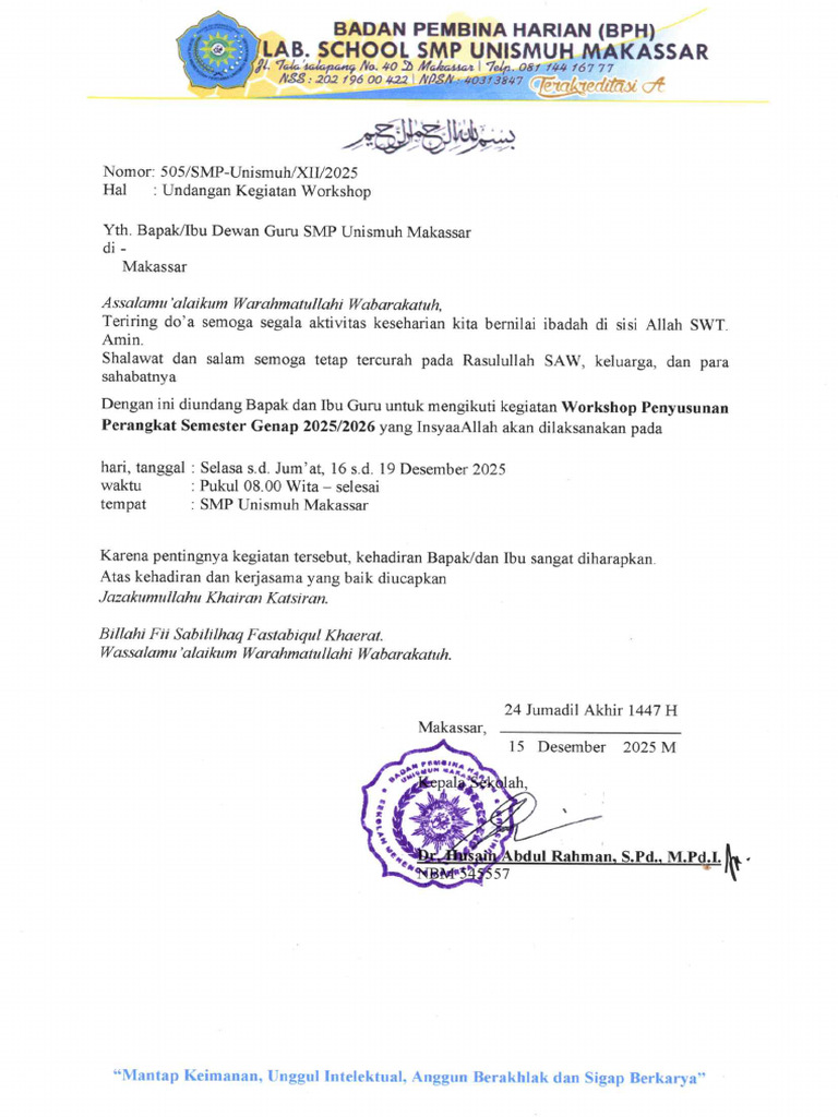 Undangan Workshop | PDF
