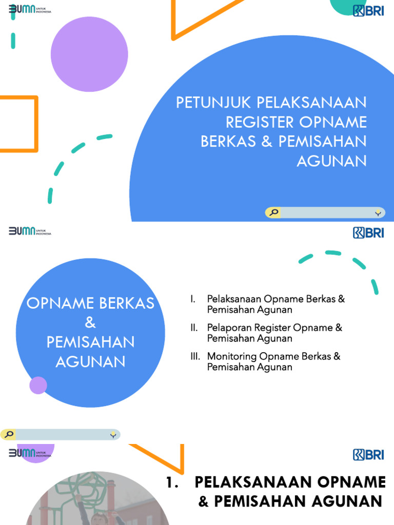 Panduan Opname Berkas Agunan 2025 | PDF