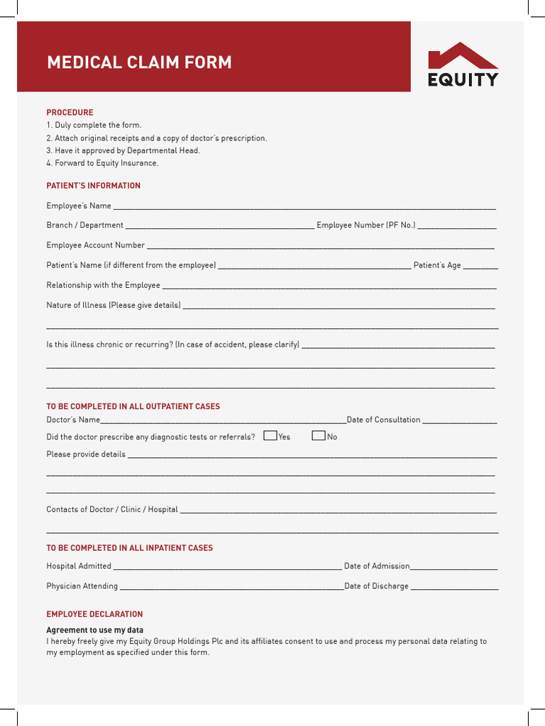 Medical Claim Form Submission Guide | PDF | Patient | Hospital