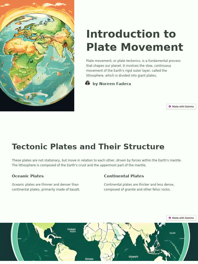Introduction To Plate Movement | PDF | Plate Tectonics | Volcano