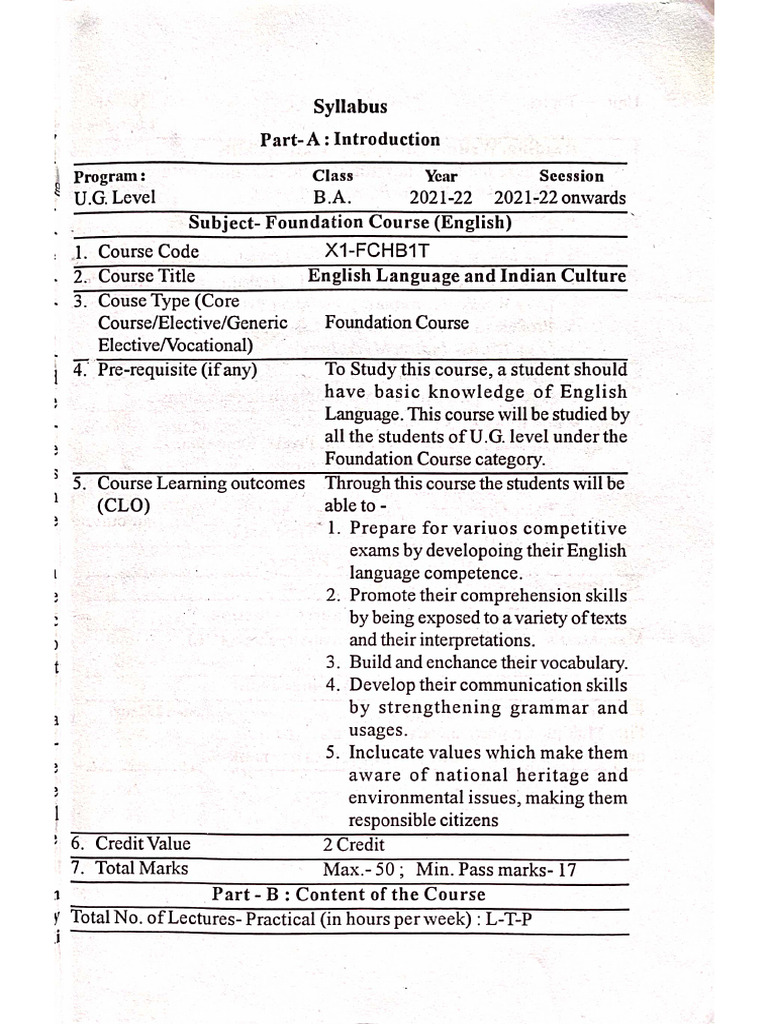 BA I Eng Lang Book | PDF