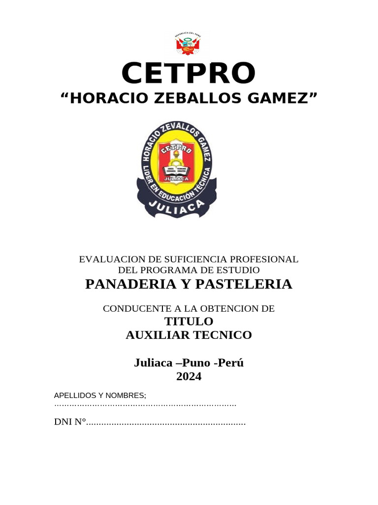 Modelo de Caratula Para El Examen | PDF