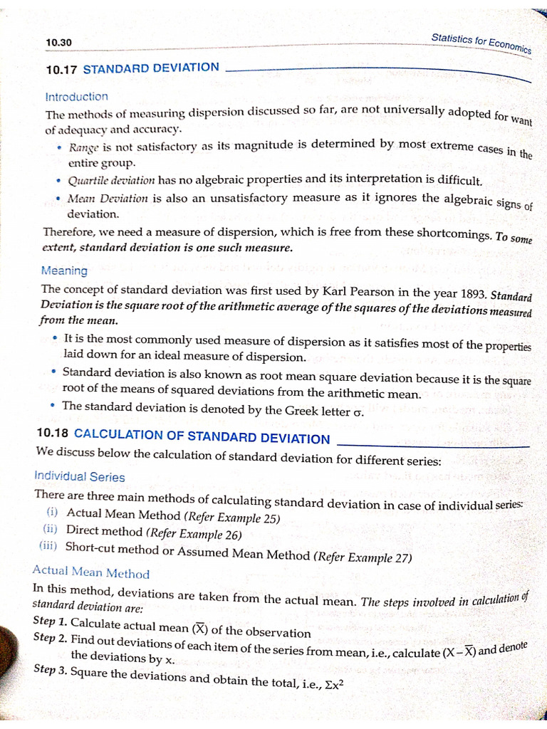 Standard Deviation Sandeep Garg | PDF
