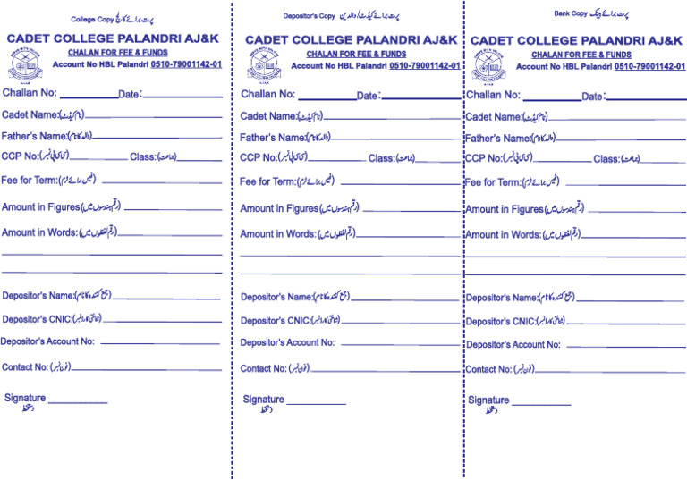 Challan CCP New | PDF