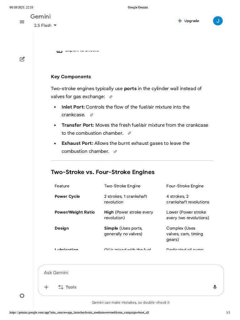 Two-Stroke vs. Four-Stroke Engines Explained | PDF | Internal ...