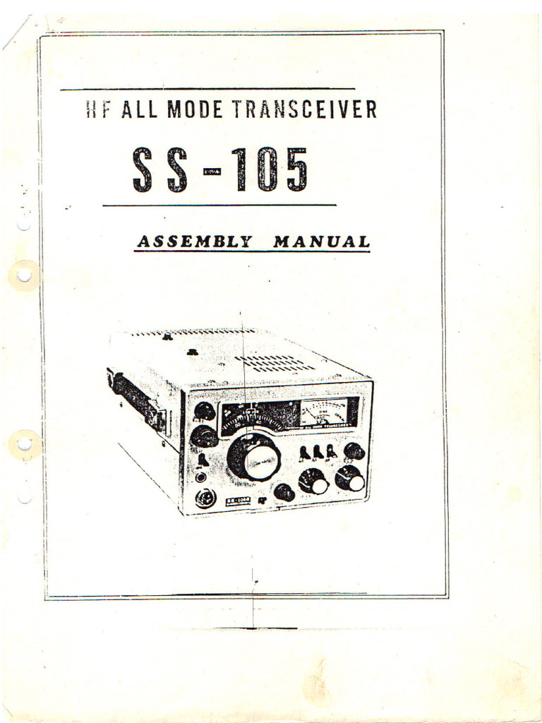 Shimizu SS-105 Assembly | PDF