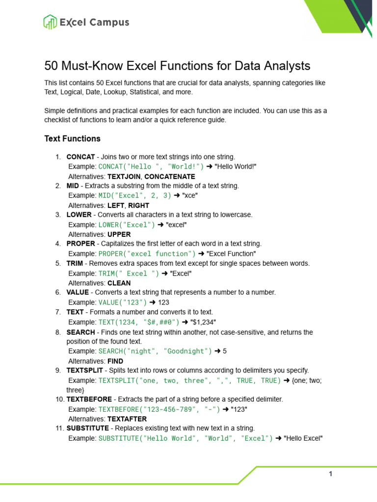 Excel Functions in Detail | PDF | Internal Rate Of Return | Net Present ...