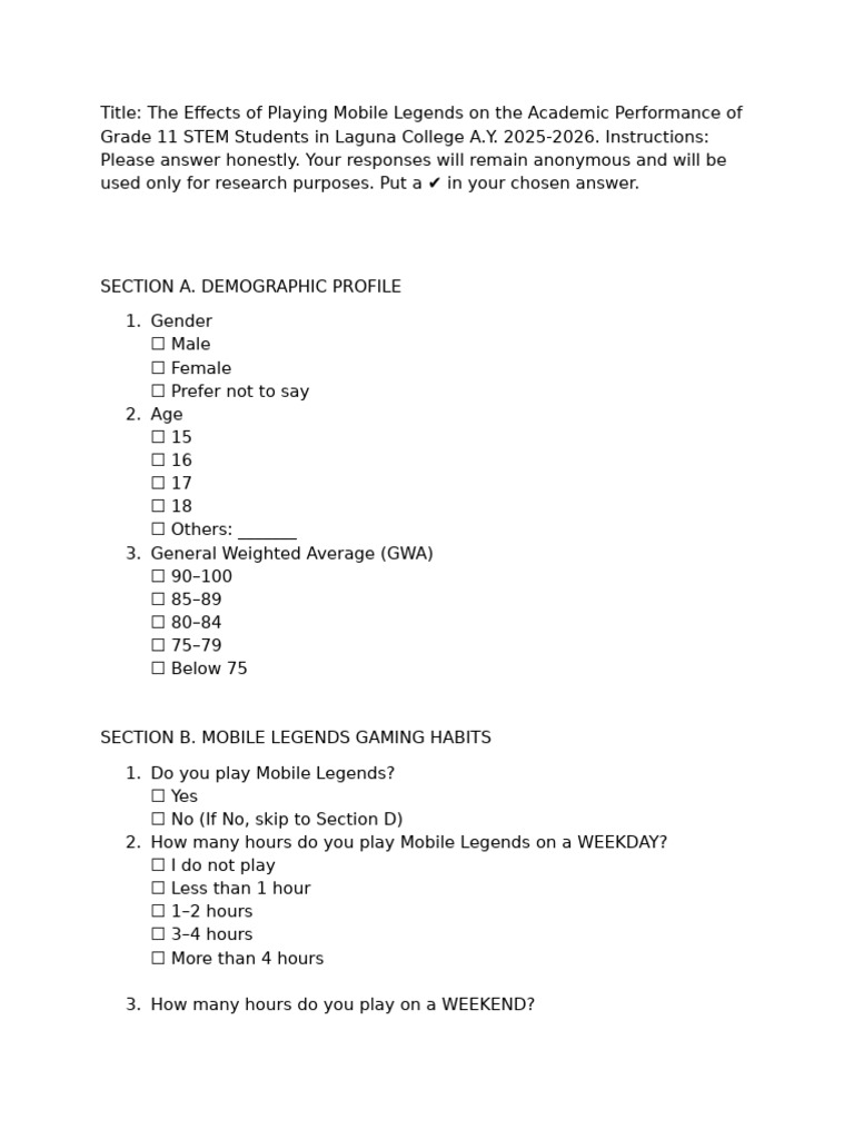 Sample Questionnaires | PDF | Chess | Chess Theory