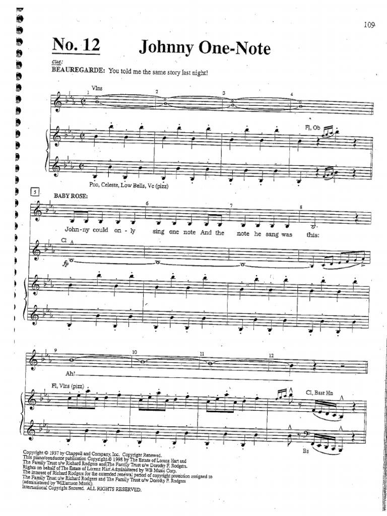 Johnny One-Note_Babes In Arms_Sheet Music | PDF