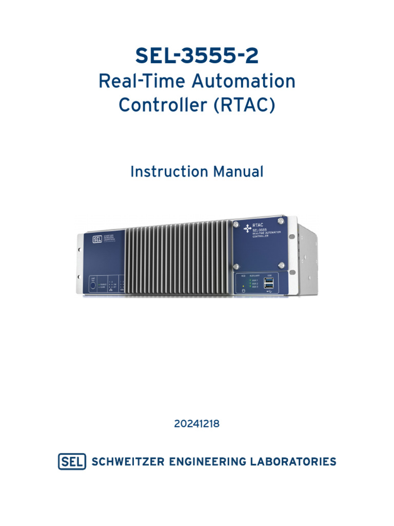 SEL-3555-2 RTAC Manual Guide | PDF | Computer Network | Operating System