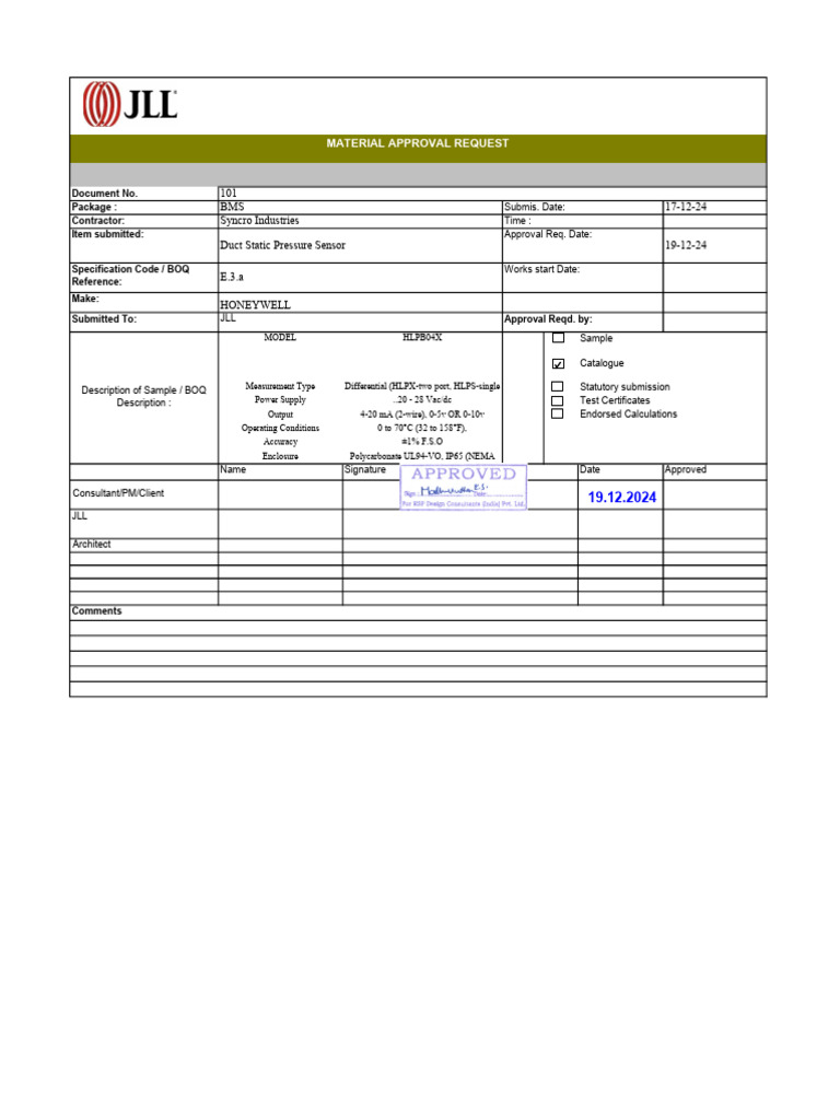 Duct Static Pressure | PDF | Pressure Measurement | Electrical Engineering