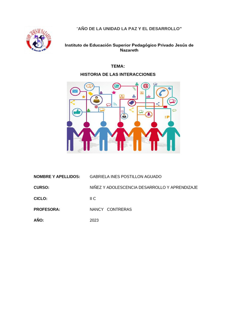 Historia de las Interacciones Humanas | PDF | Conocimiento | Mujer
