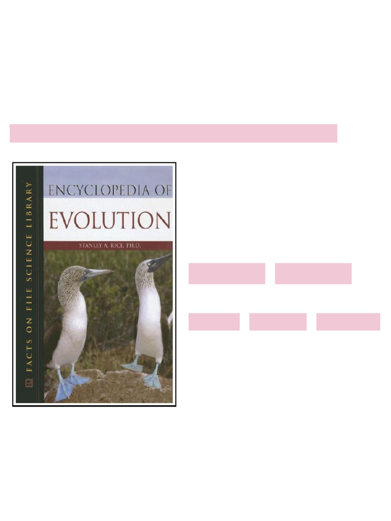 (Ebook) Encyclopedia of Evolution by Stanley A., Ph.d. Rice ISBN ...