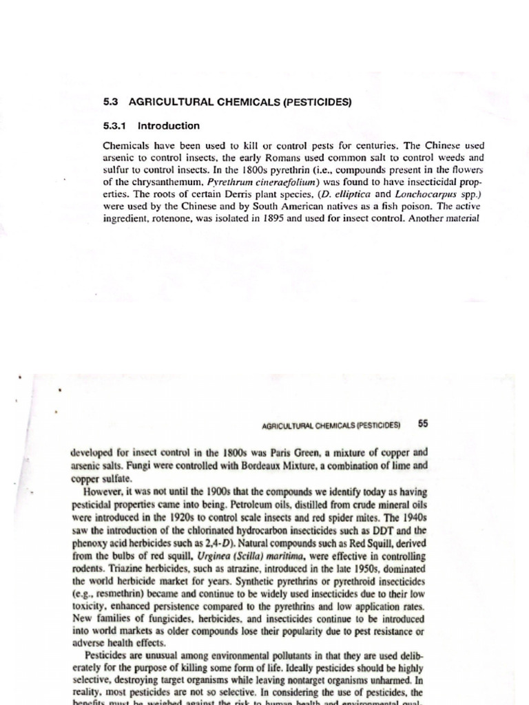 Bcm 452 Agricultural Chemicals (Pesticides) | PDF
