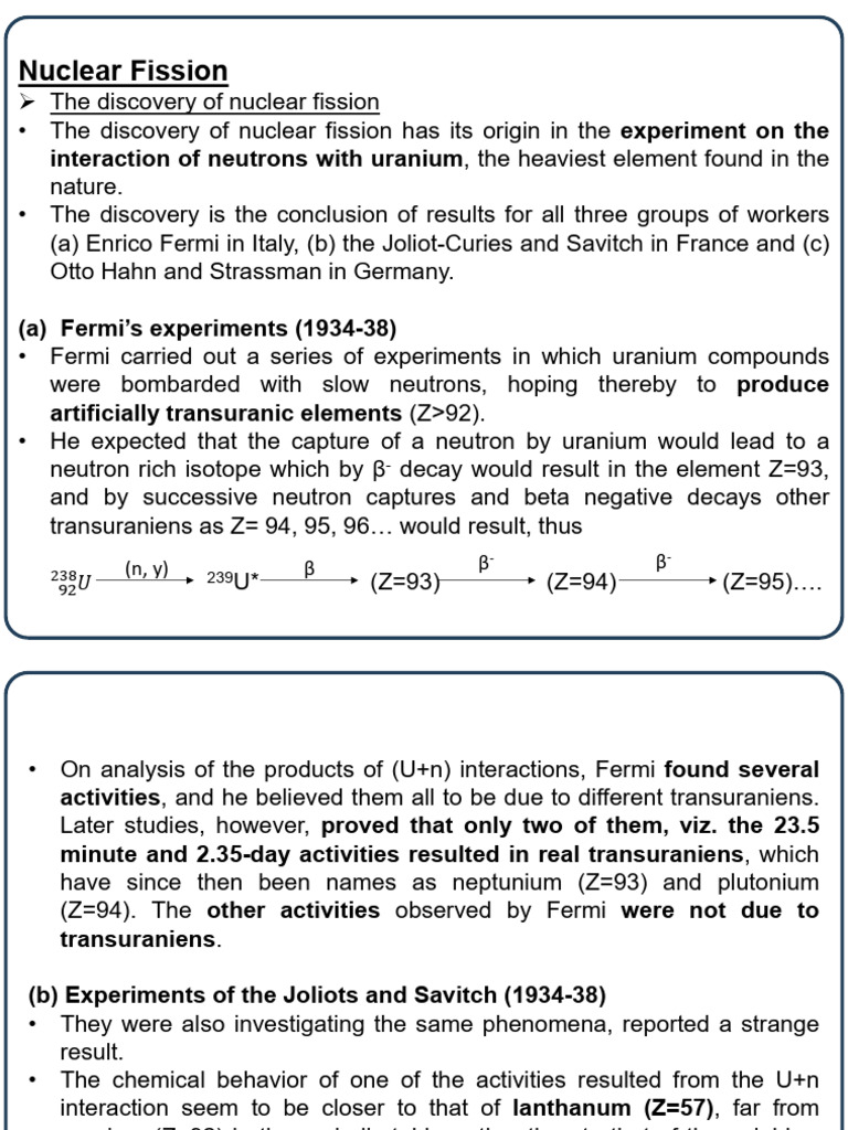 Module 3 Nuclear Chemistry Part-3 | PDF | Nuclear Fission | Nuclear Reactor