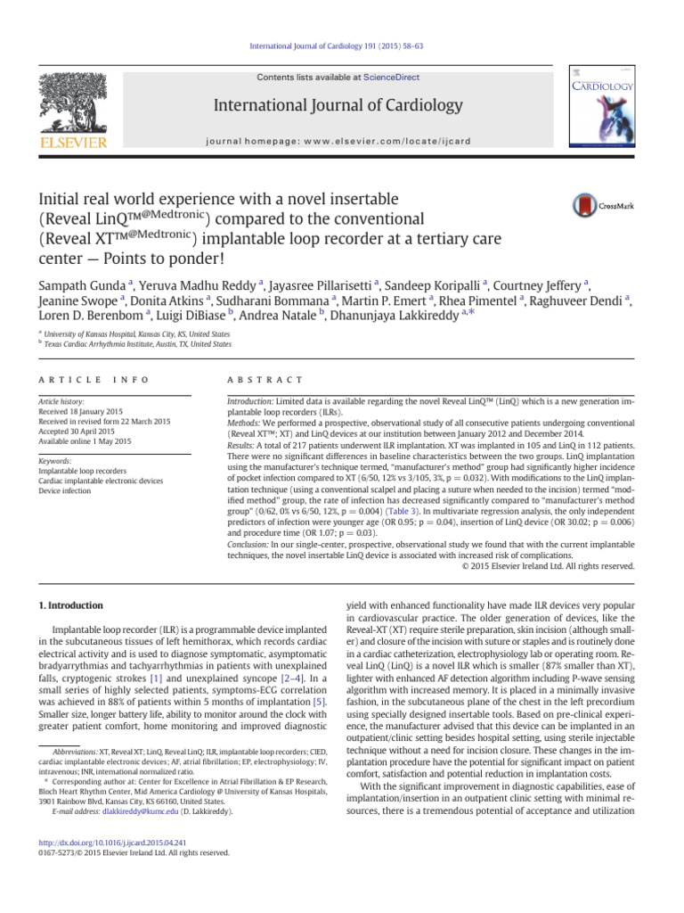 Initial Real World Experience With A Novel Inserta | PDF | Implant ...