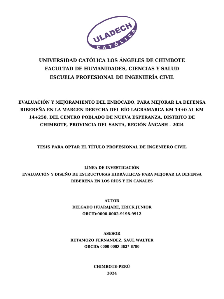 Dique Enrocado Evaluacion de Enrocados Delgado Huarajare Erick Junior ...