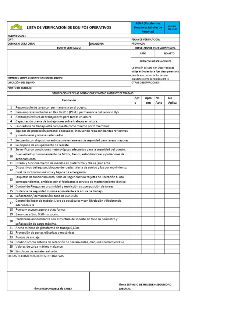 Check PEMP Res 61 2023 | PDF