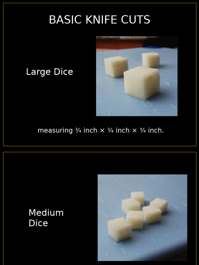 Essential Knife Cuts Guide | PDF