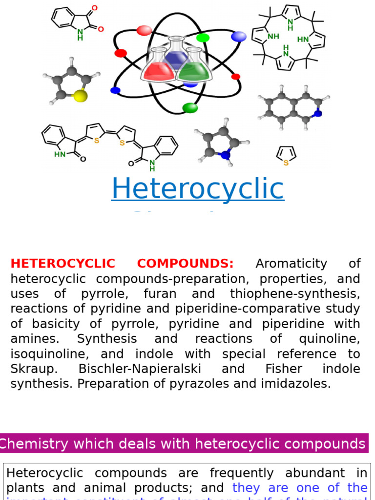 Heterocyclic Compounds | PDF | Heterocyclic Compound | Aromaticity