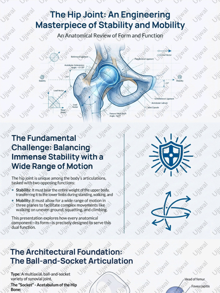 Anatomy and Function of the Hip Joint | PDF | Hip | Musculoskeletal System