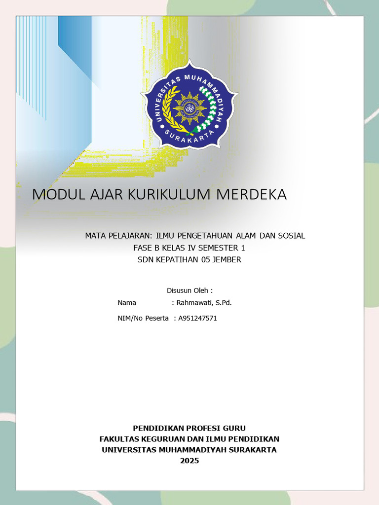 Modul Ajar IPAS Kelas IV SD 2025 | PDF