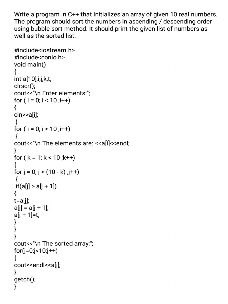 C++ Practical Program | PDF