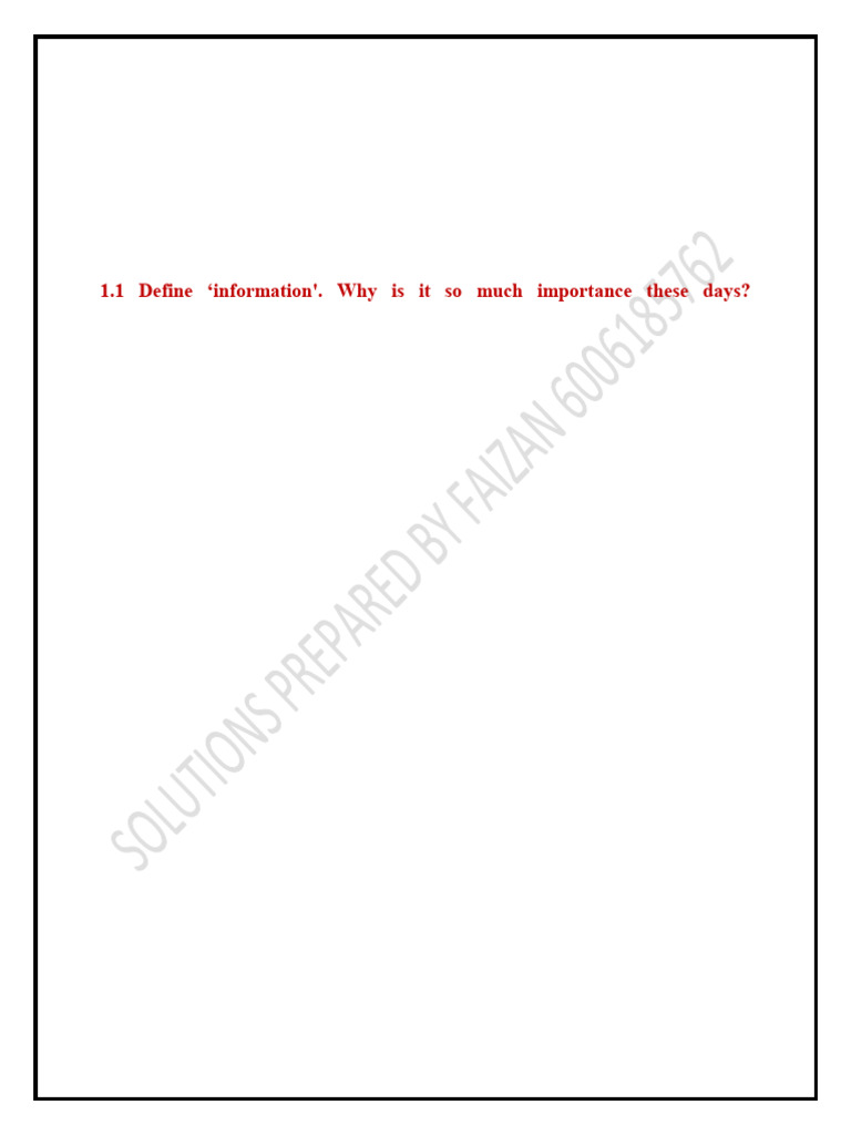 MLI-101 Information, Communication and Society | PDF | Information | Data