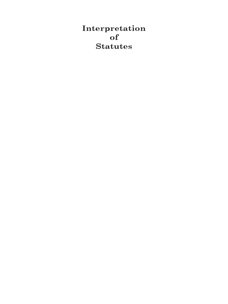 Statutory Interpretation Guide 2017 | PDF | Statutory Interpretation ...