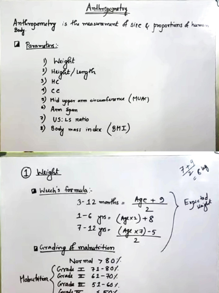 Anthropometry | PDF