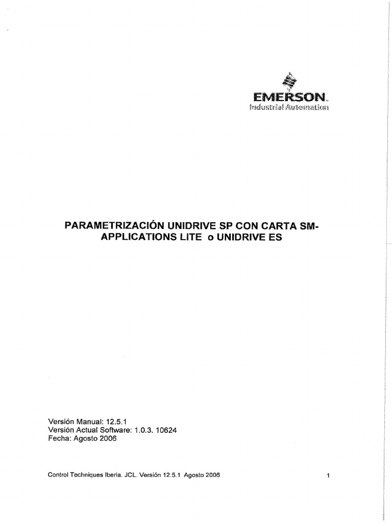 EMERSON Control Techniques | PDF