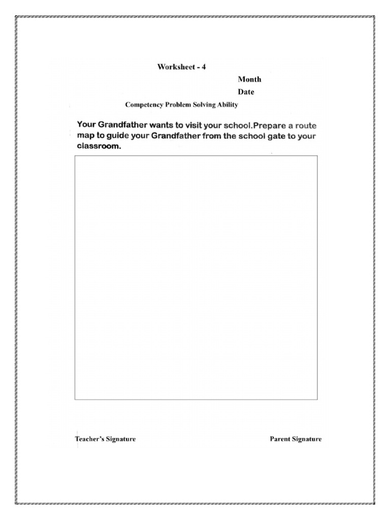 CBSE Class 5 Maths Worksheet-Mapping Your Way (4) | PDF