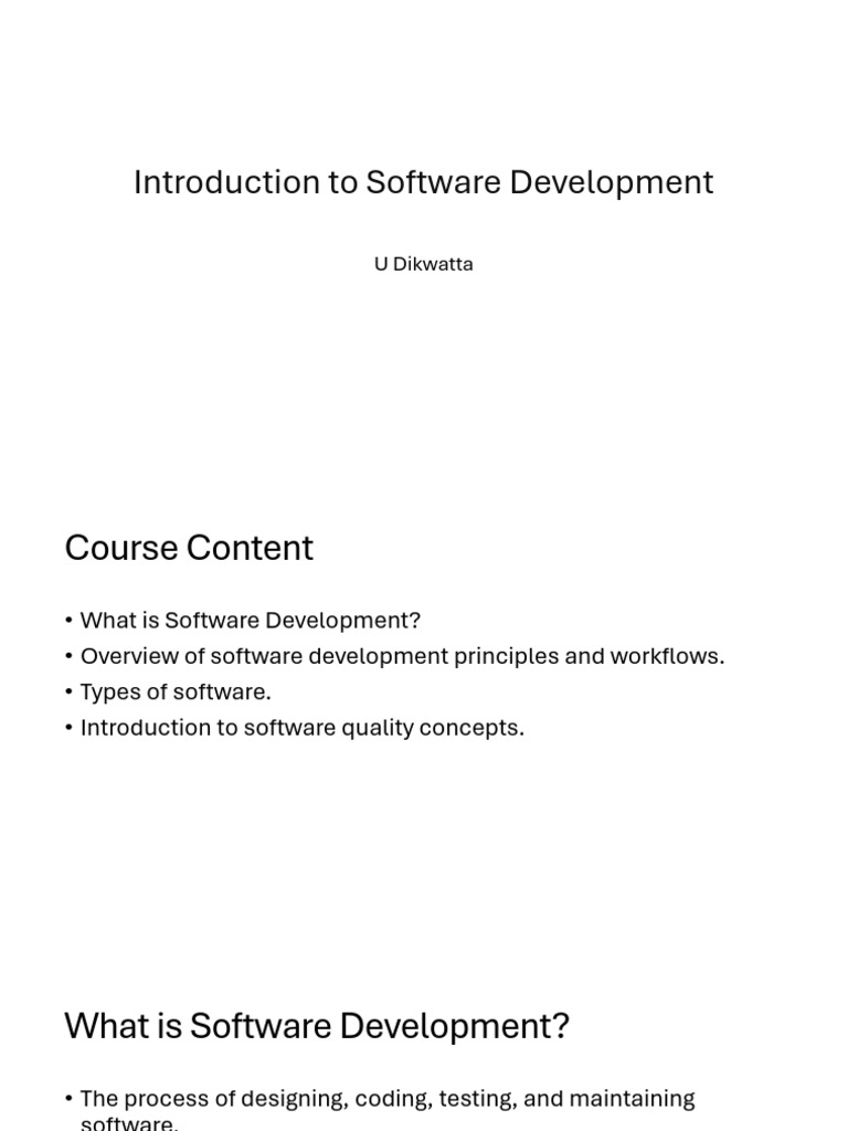 Lecture 1 | PDF | Software Development Process | Scrum (Software Development)
