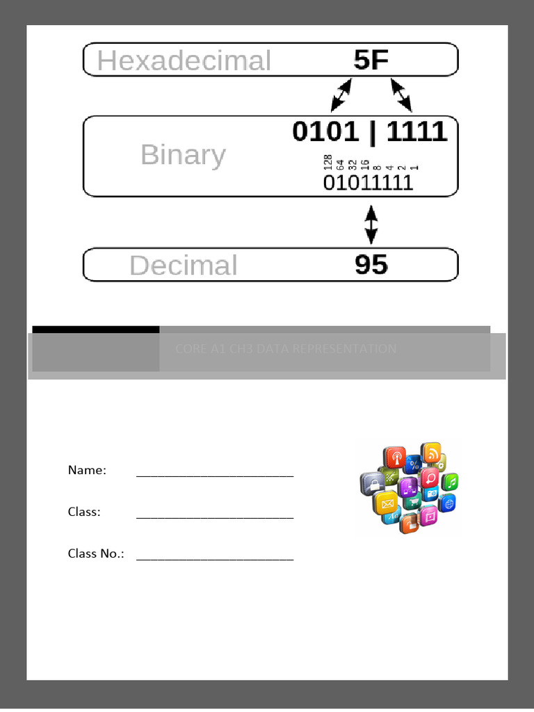 A1 Ch3 Data Representation Ans | PDF | Data Compression | Bit Rate