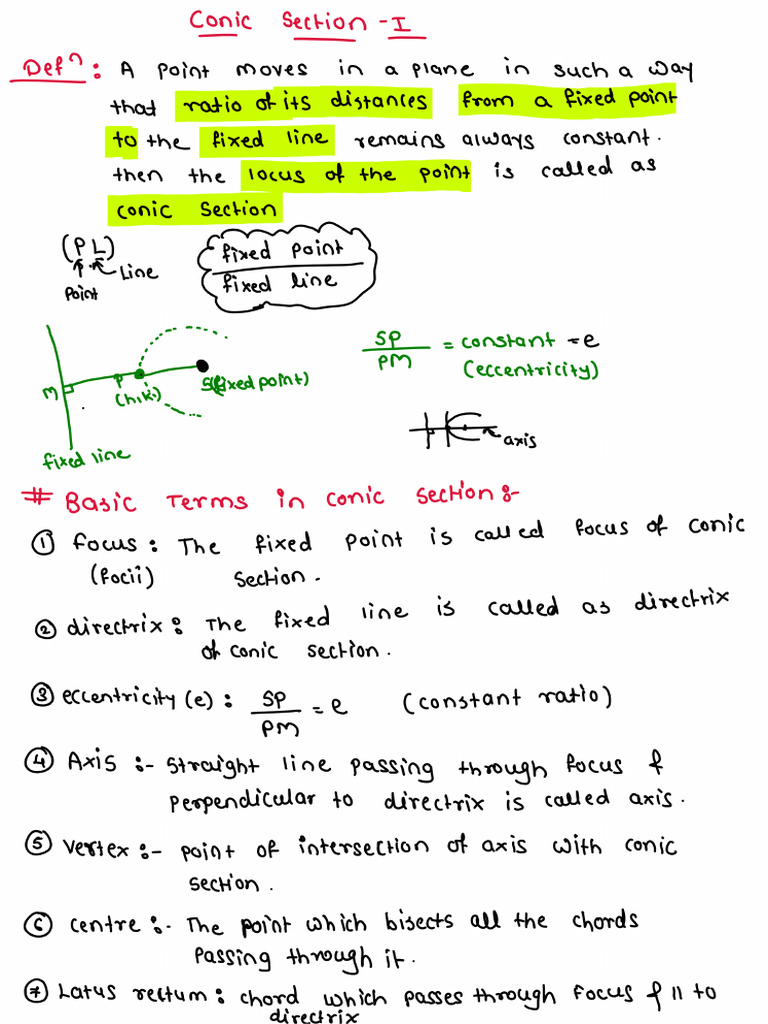 Conics 1 (Circles) | PDF