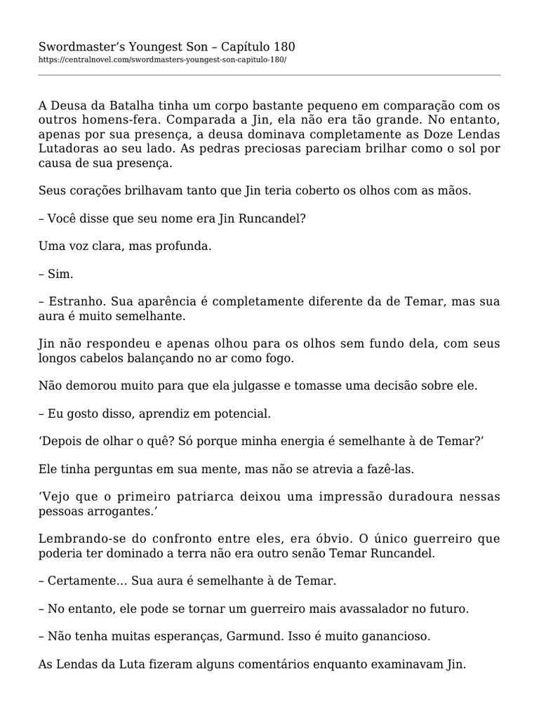 Jin Runcandel e a Deusa Vahn | PDF | Espada