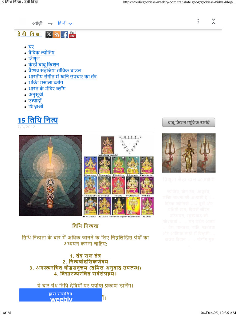 Nitya Devi Mantr-1 | PDF