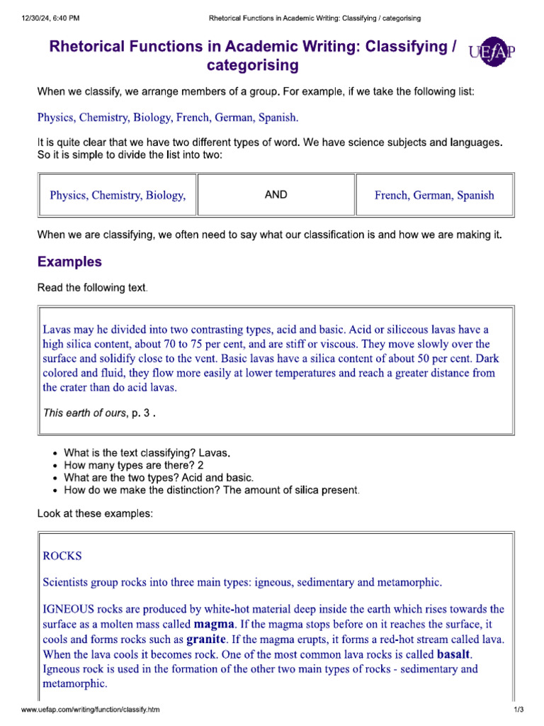 Classifying Rhetorical | PDF