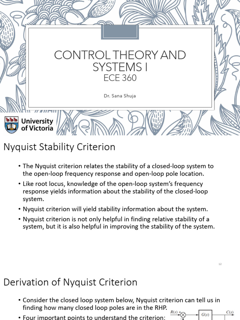 Nyquist Stability Criterion Explained | PDF | Telecommunications ...