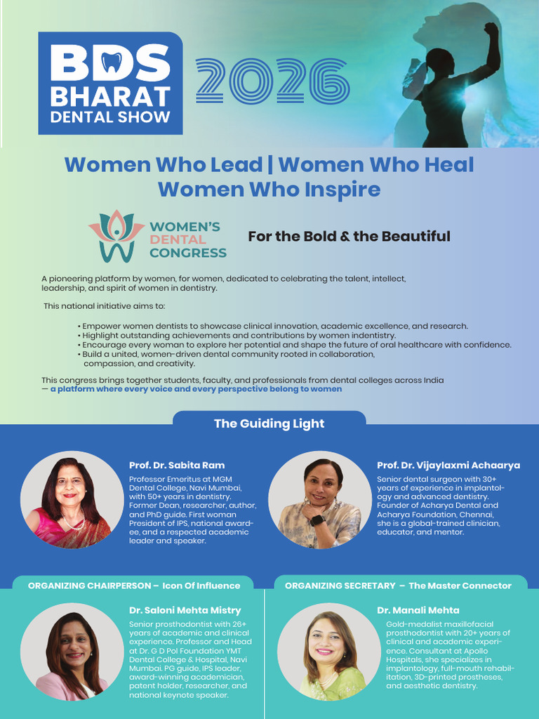 Bharat Dental Show 2026 | PDF | Prosthodontics | Health Care