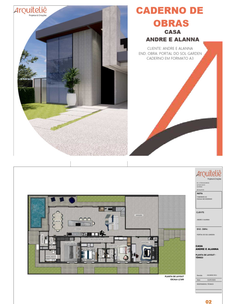 Caderno de Obras - Andre e Alanna - Arquitelie | PDF