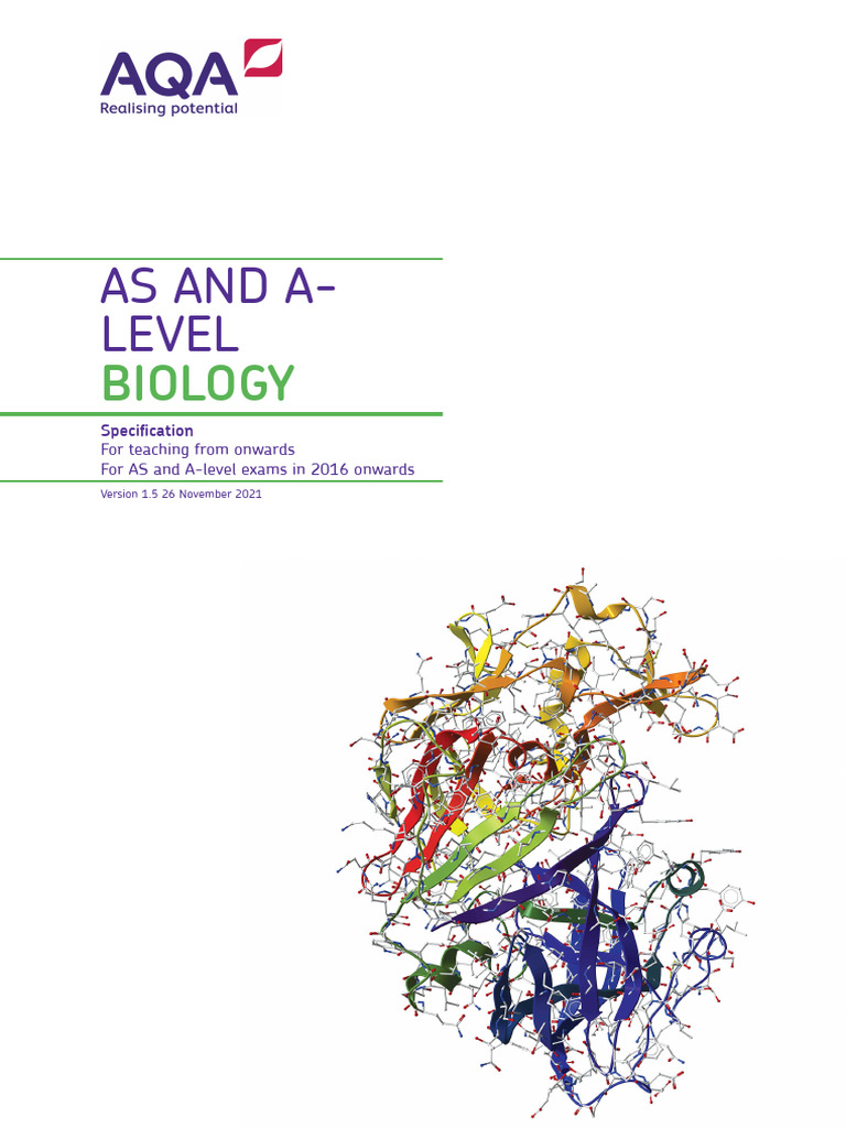 AQA a-Level Biology Specification | PDF | Mitosis | Nucleotides