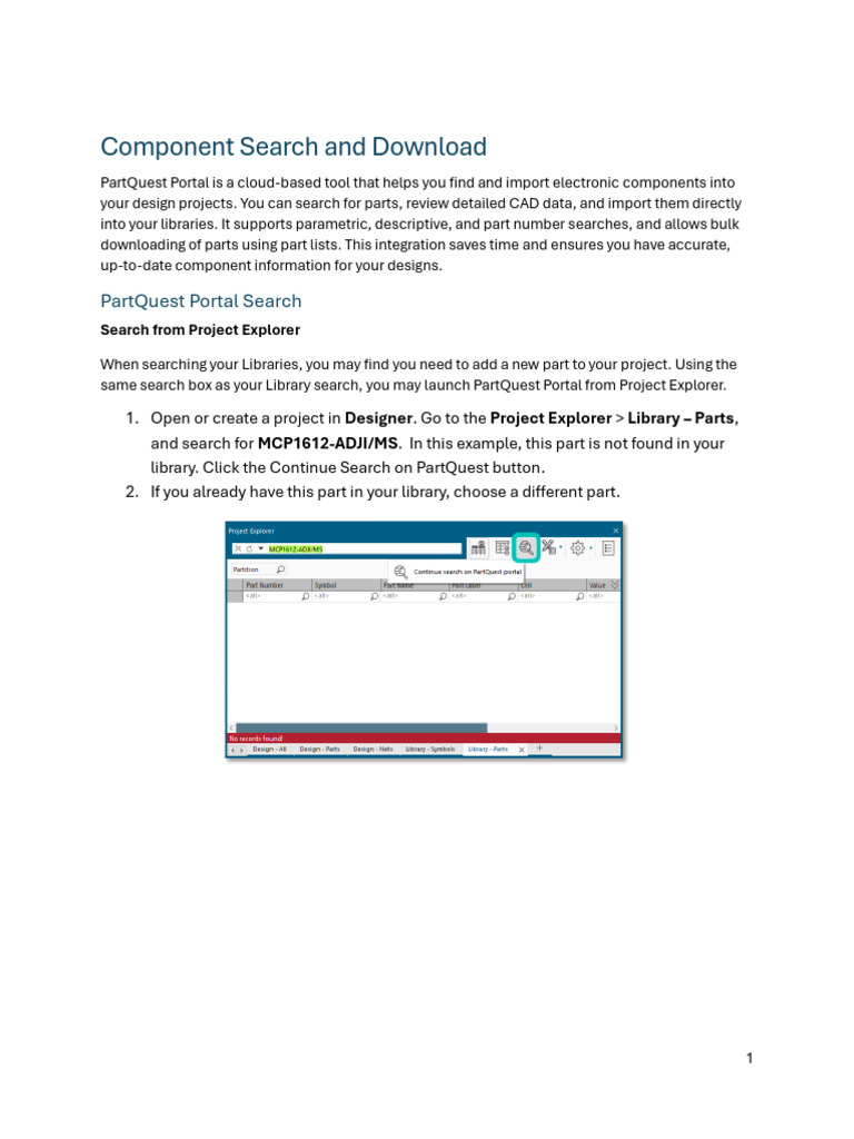 PartQuest Portal: Component Search Guide | PDF | Resistor | Computing