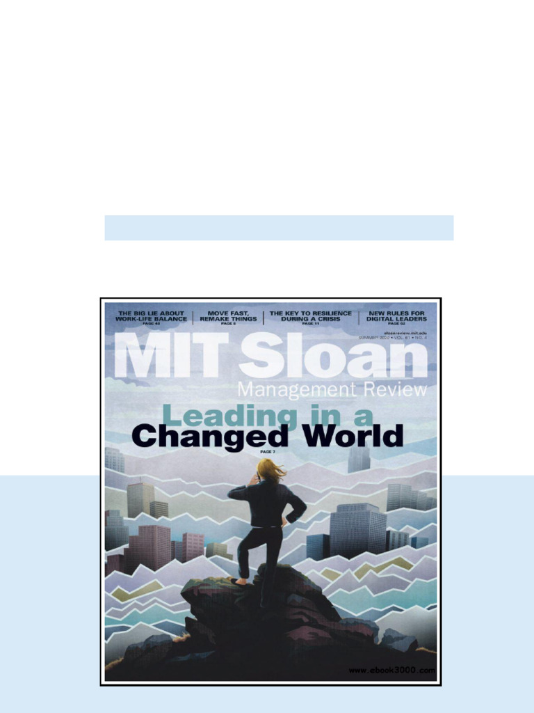 Mit Sloan Management Review June Leading In A Changed World Mit Sloan ...