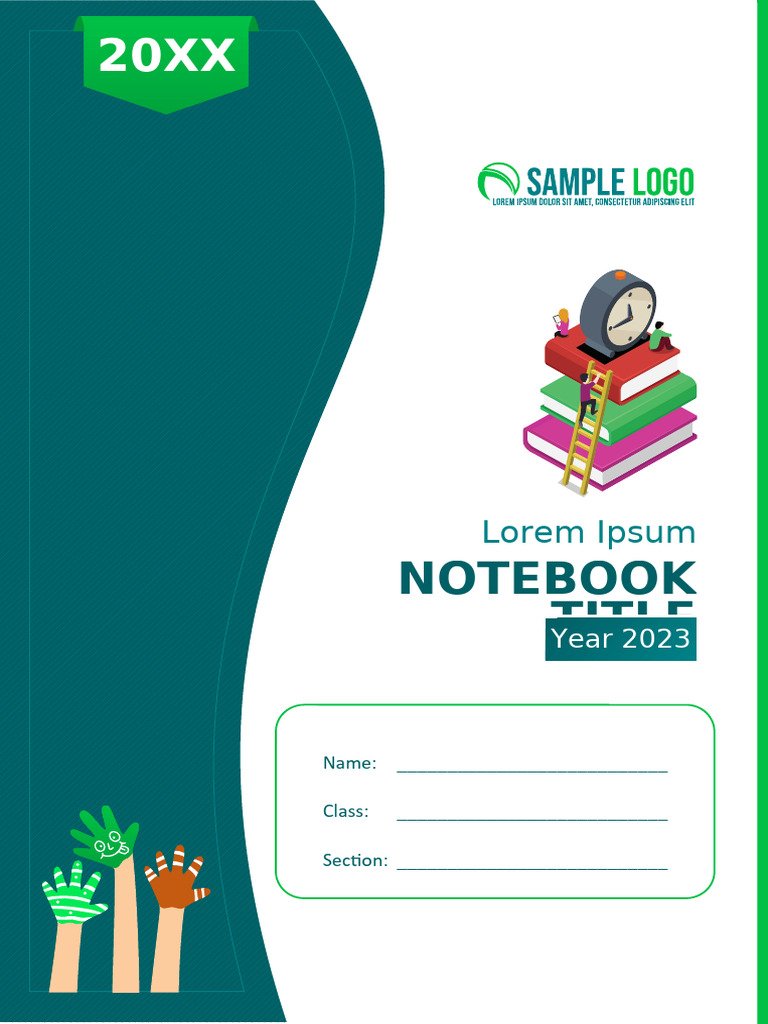 A5 Notebook Cover Page Template | PDF