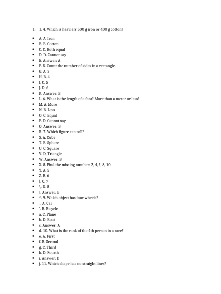 Logical Reasoning Formatted | PDF | Shape | Rectangle