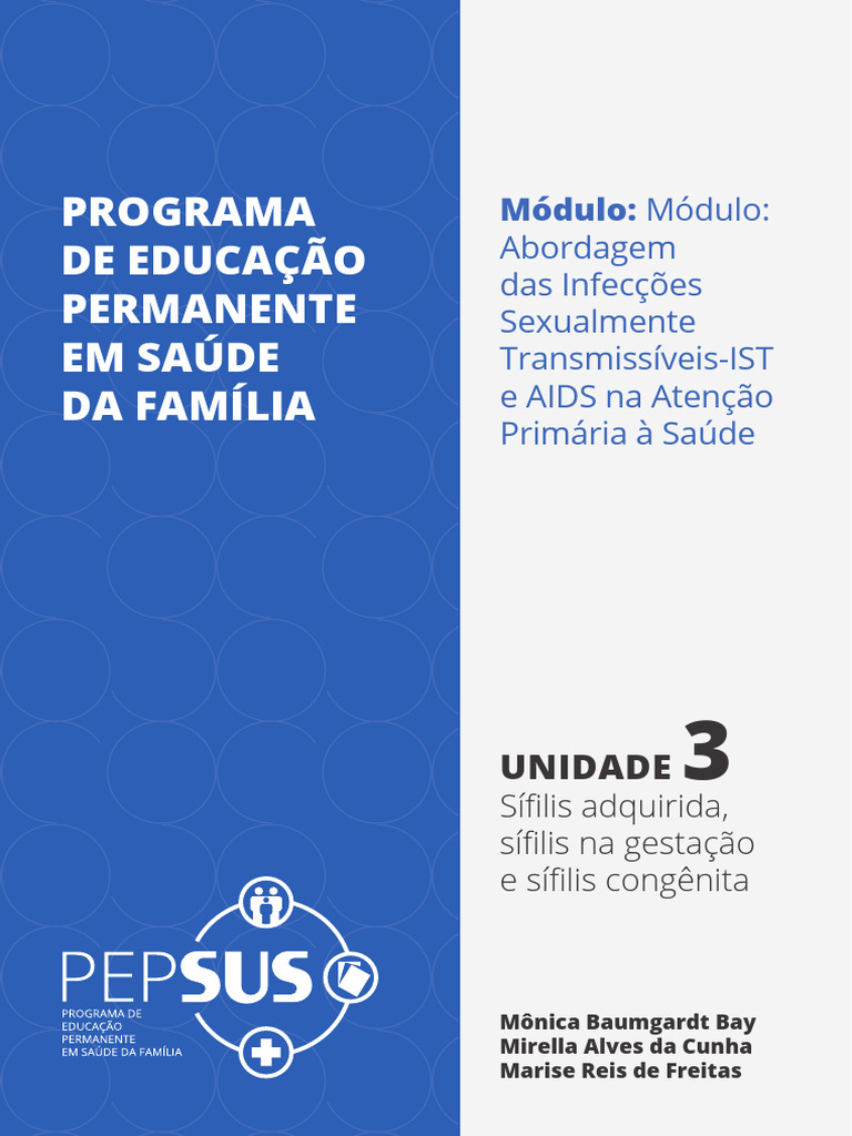Sífilis Adquirida, Gestação e Congenita | PDF | HIV/AIDS | Gravidez