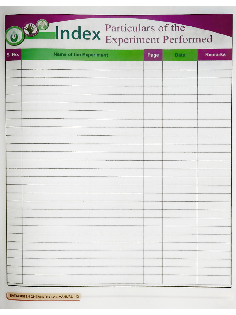 Chemistry Index | PDF