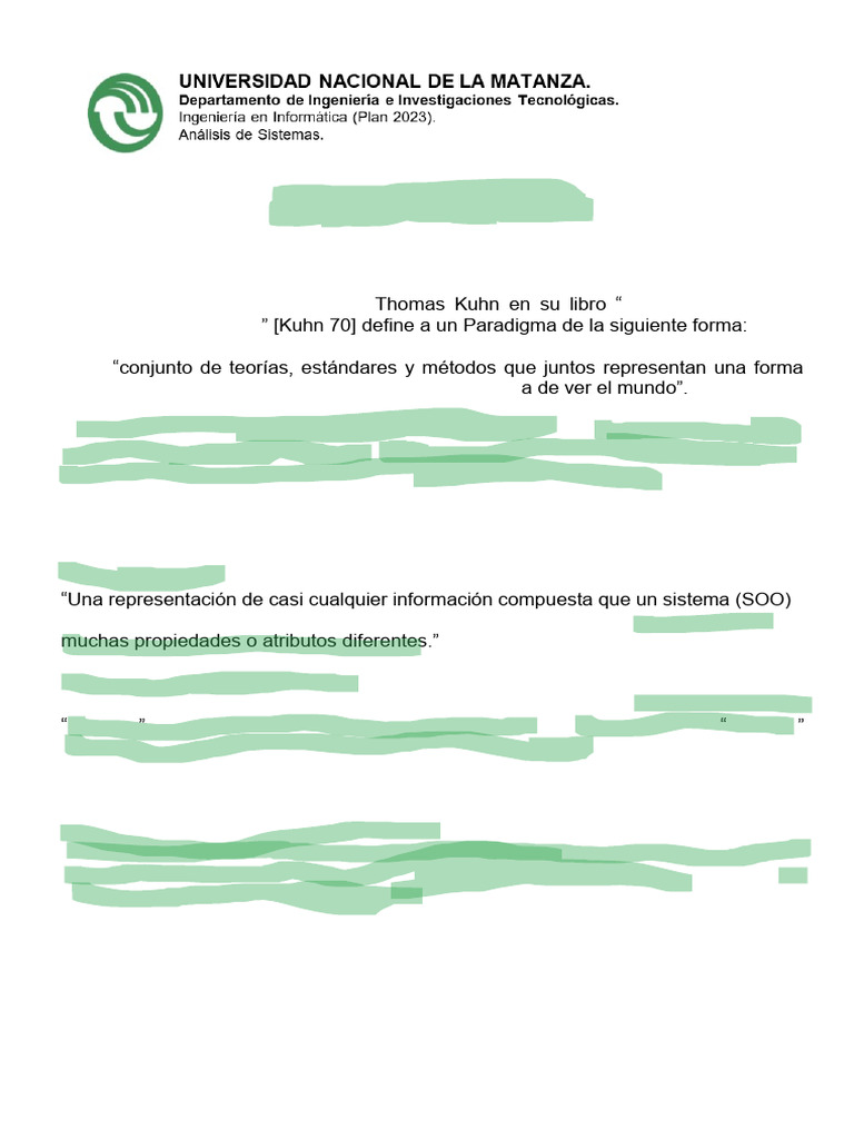 AOO subrayado | PDF | Objeto (informática) | Herencia (Programación ...